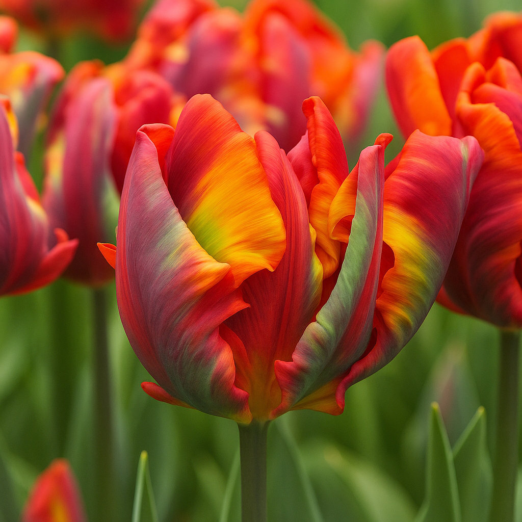 Buy Tulip Rasta Parrot, 15 Bulbs. Autumn Planted Bulbs